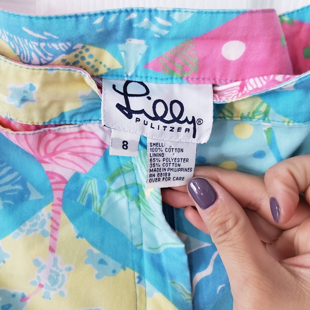 Lilly Pulitzer Manta Ray Patch Crops - Gem